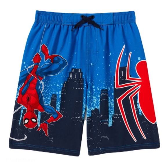 Marvel | Swim | Spiderman Swim Trunk Shortsxs45 | Poshmark